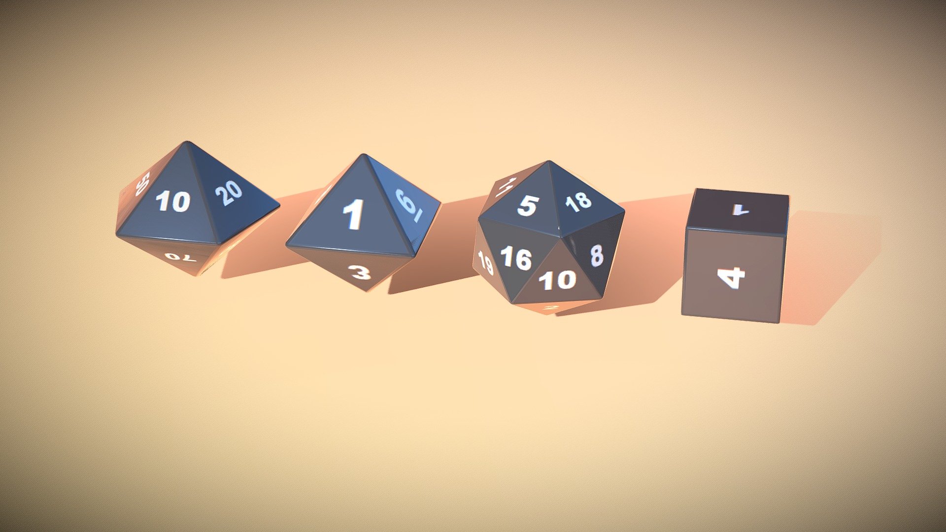 RPG Dice - Simple Lowpoly - Buy Royalty Free 3D model by tamminen ...