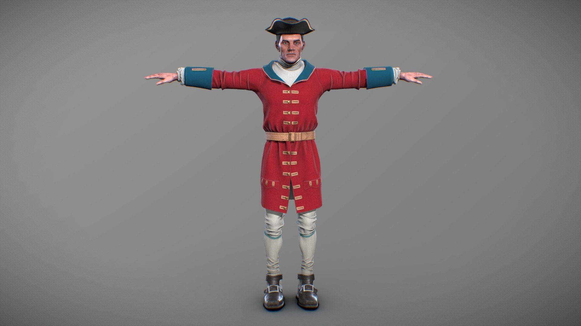 British Soldier - 3D model by Tamko Dmitry - Freelance 3d Character ...