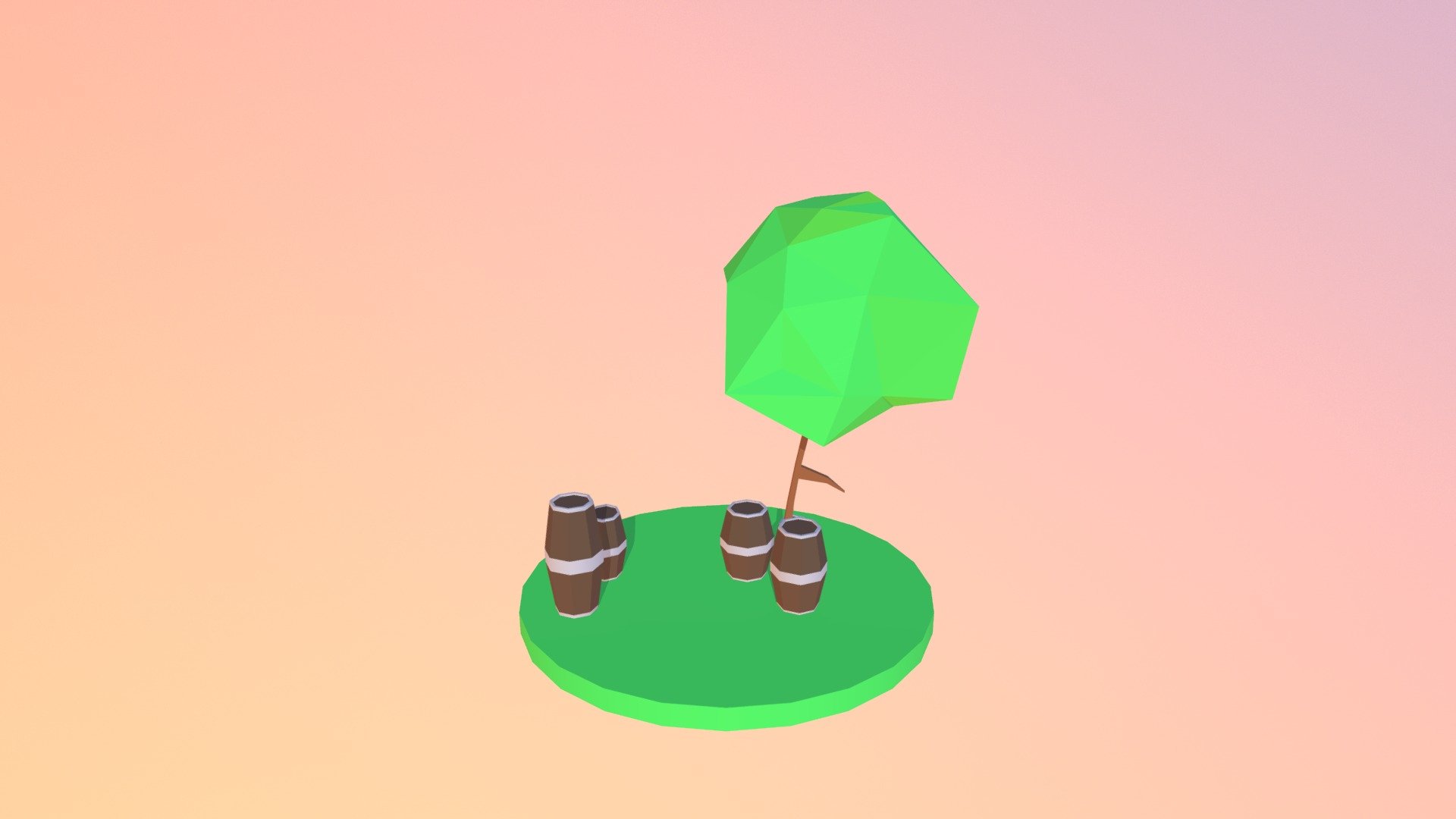 Tree Scene - 3D model by Shania Boyd (@shaniaboyd) [a83551a] - Sketchfab