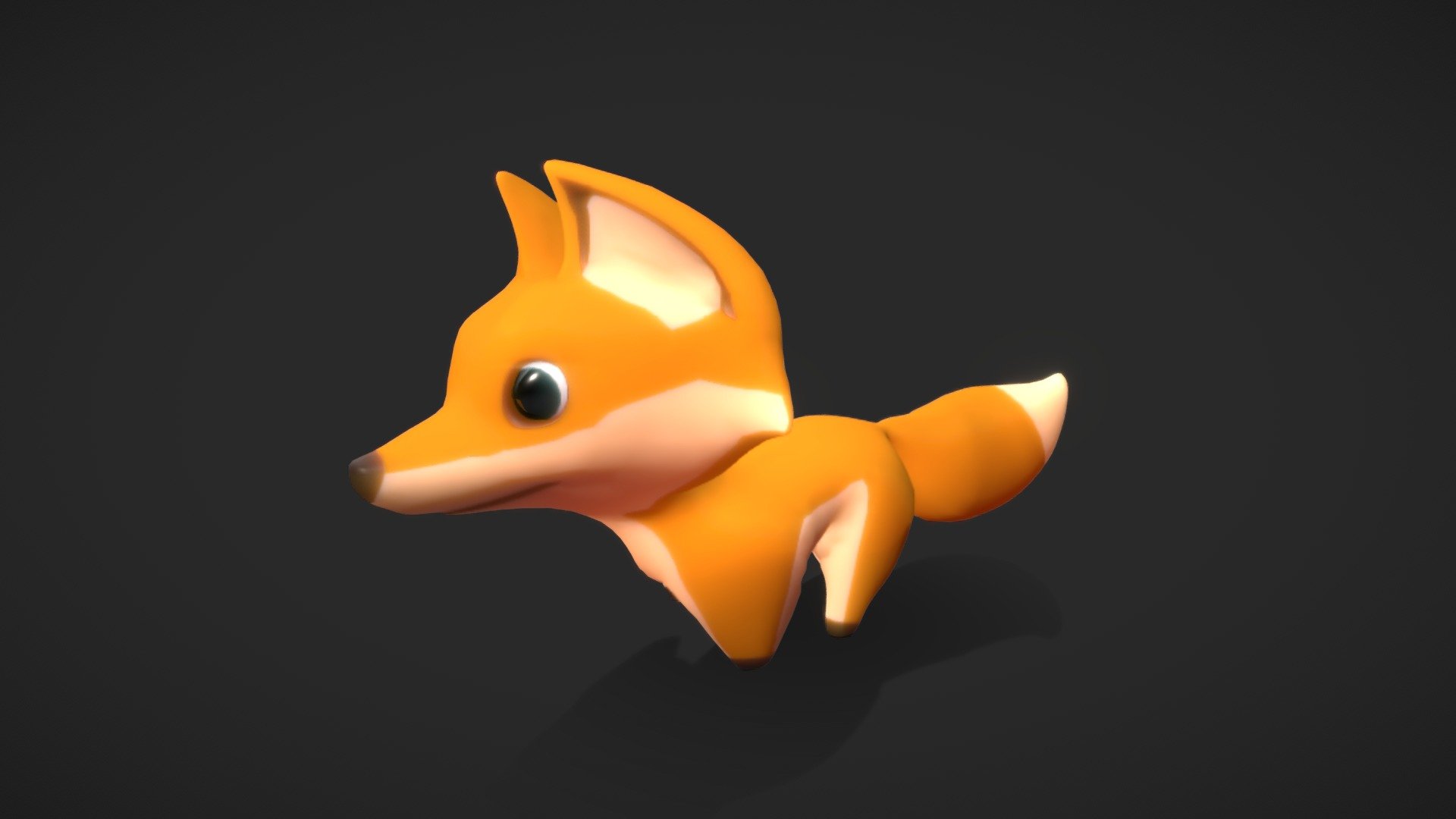 Cartoon fox walk - 3D model by Mikhail Orlov (@MikhailOrlov) [a835d0e ...