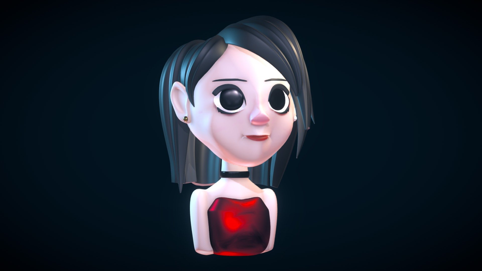 Fleur (oc by @bonisketchbook) - 3D model by Pedro dos Santos (@dropes ...