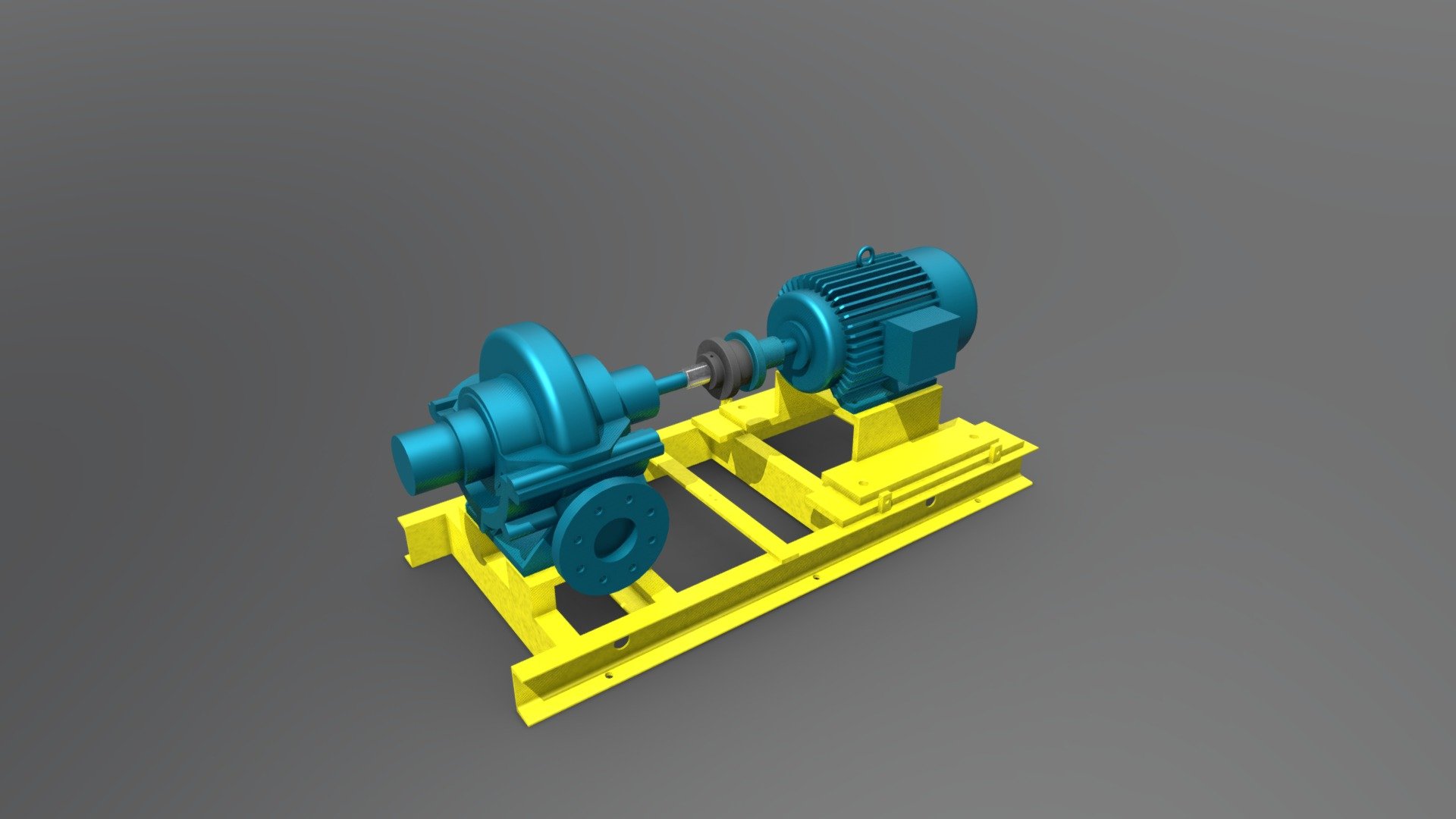 Split Case Pump - 3D model by logisequence [a837c36] - Sketchfab