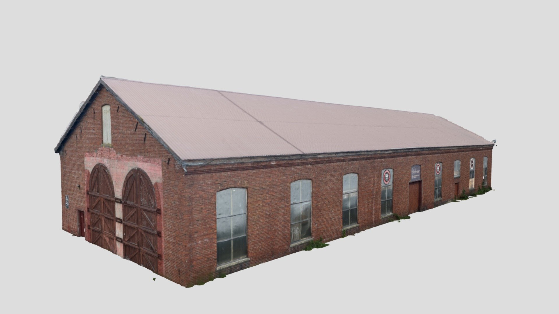 Brick Rail Yard Shed - 3D model by Terrain Scan (@terrainscan) [a837e9d ...