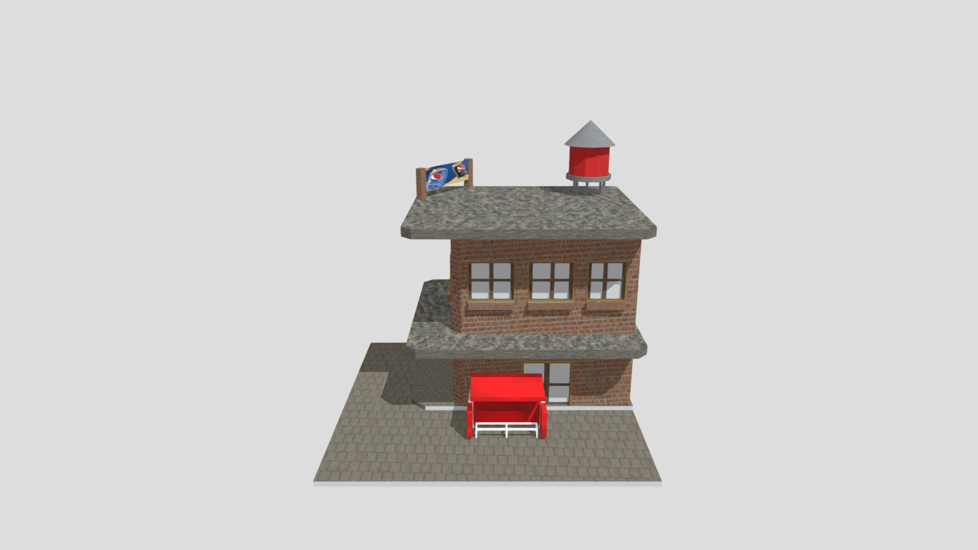 Modern Building - Download Free 3D model by pixelsquare [a83c939 ...