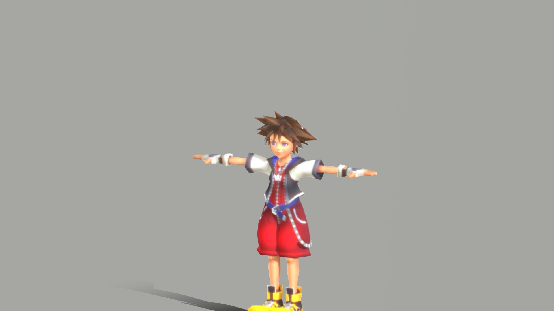 PlayStation 2 - Kingdom Hearts - Sora High-Poly - 3D model by nickmiles ...