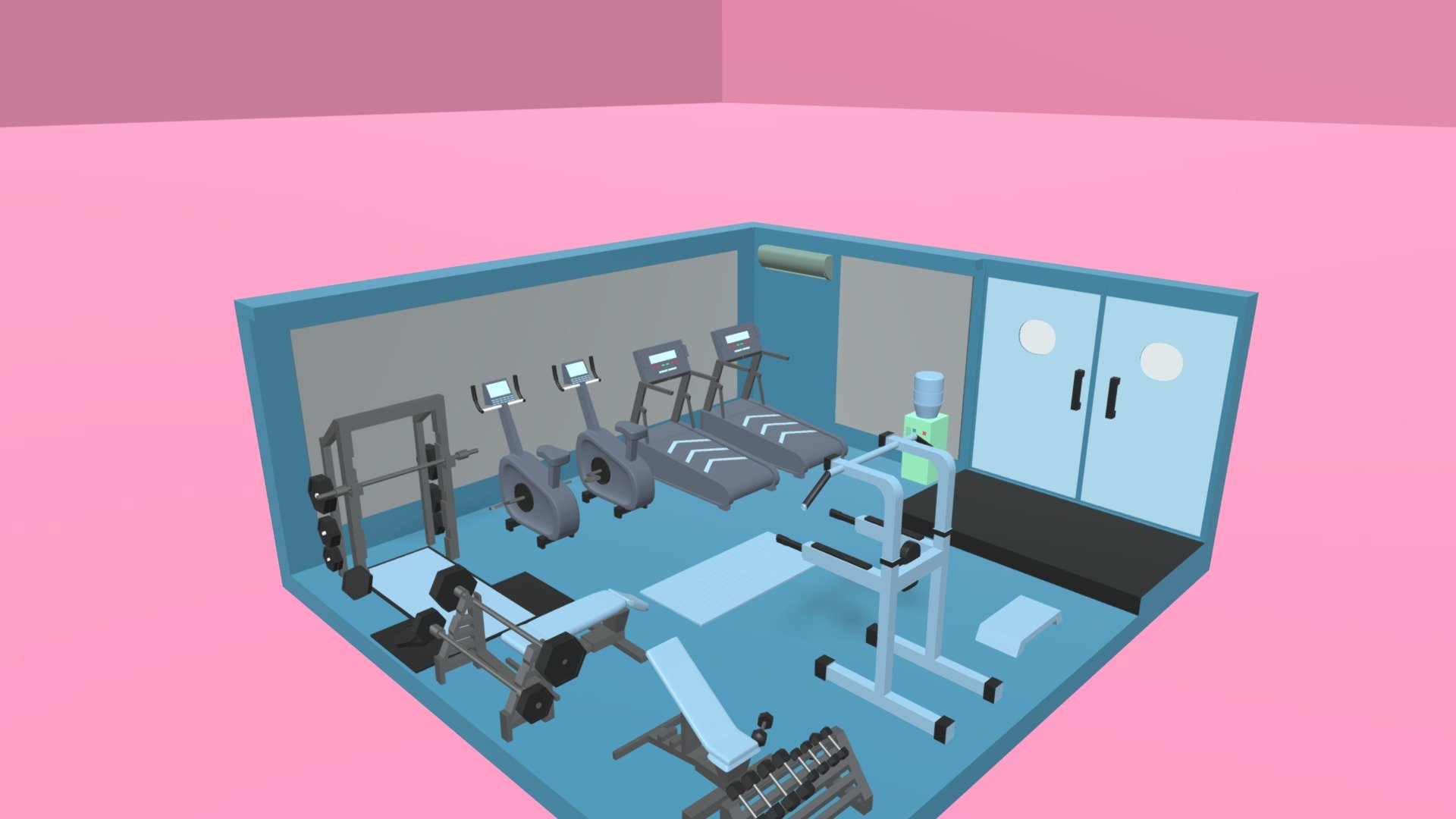 GYM - 3D model by s10studios [a83db2e] - Sketchfab