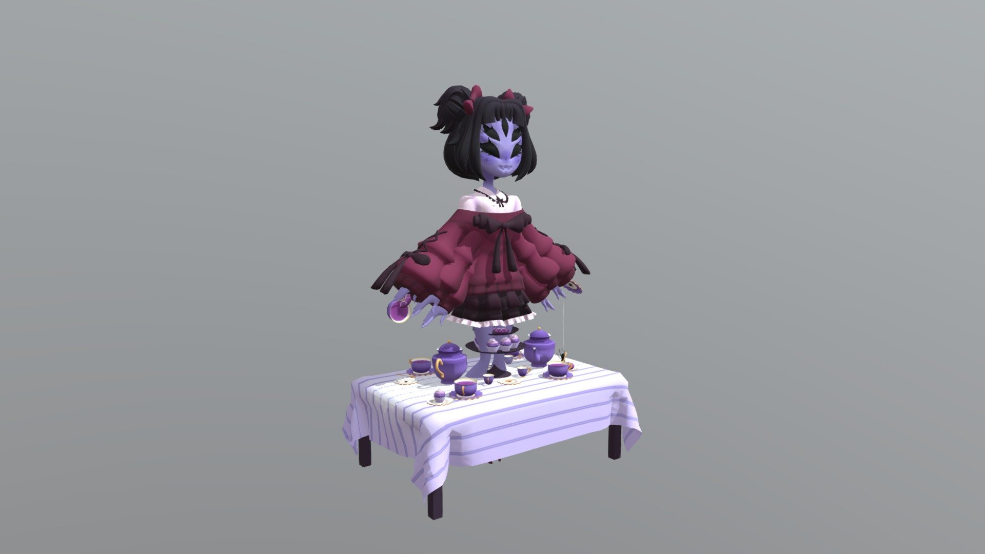 Muffet Cozy FINAL - Download Free 3D model by Shedletsky (@Shedletsky ...