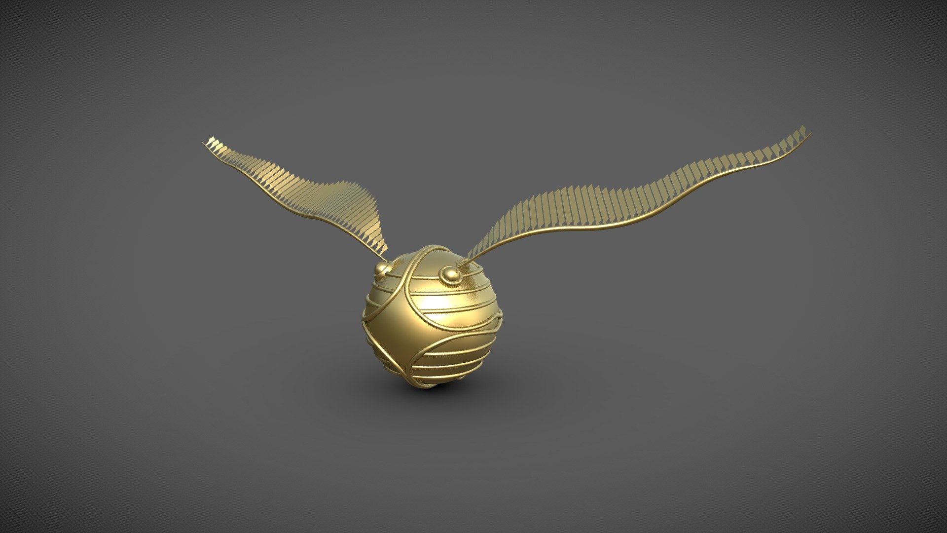 Harry Potter - Golden Snitch - Buy Royalty Free 3D model by Minimoku ...