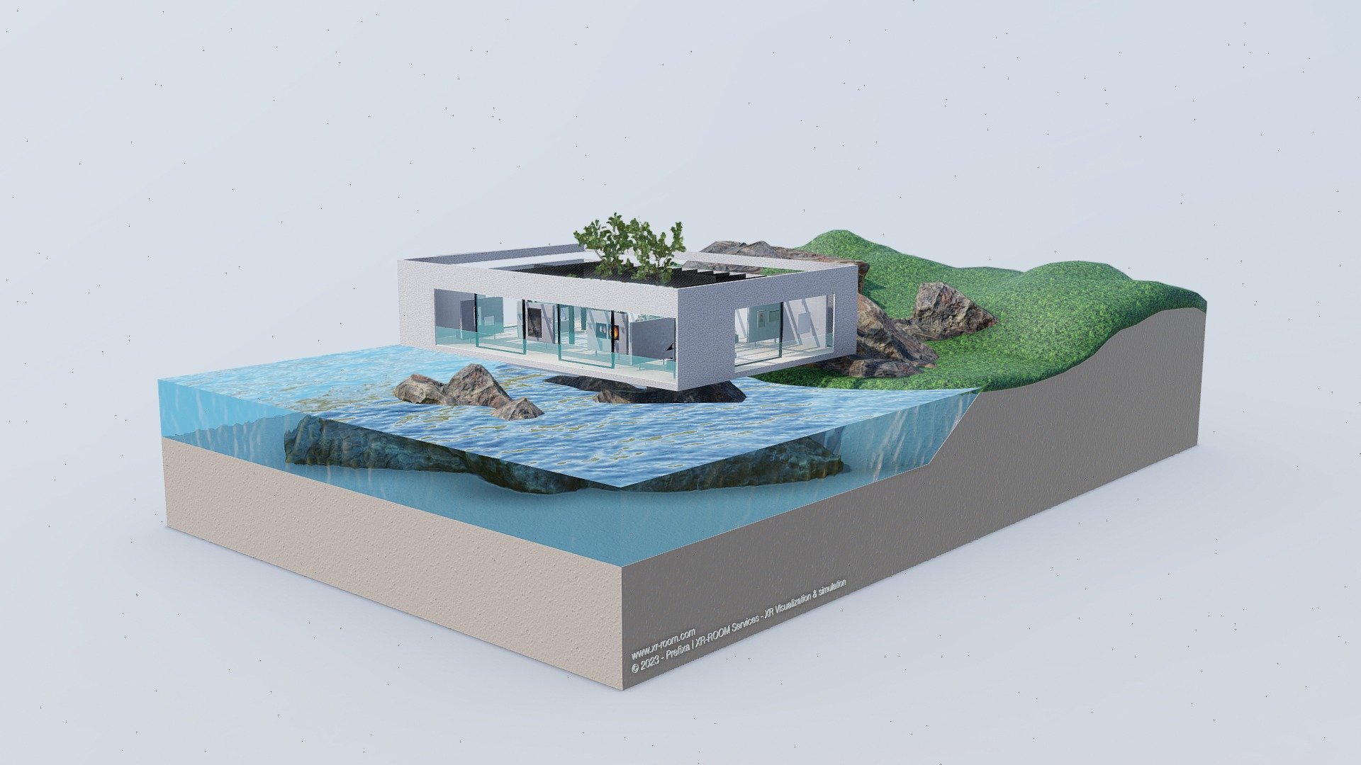 Maquette : Art Gallery - 3D model by Prefixa-Inc [a840a37] - Sketchfab