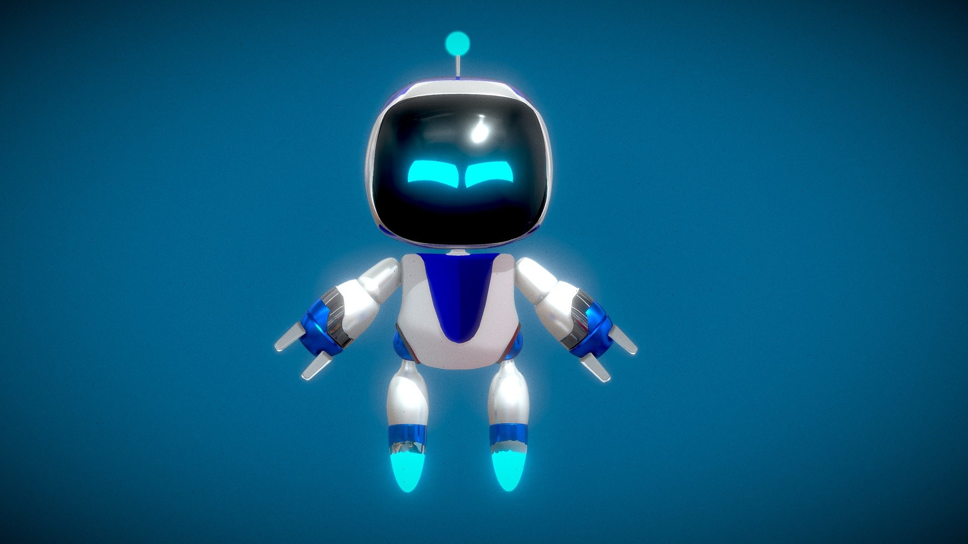 Astro Bot Playroom 3D Model Rigged - Animation - Buy Royalty Free 3D ...