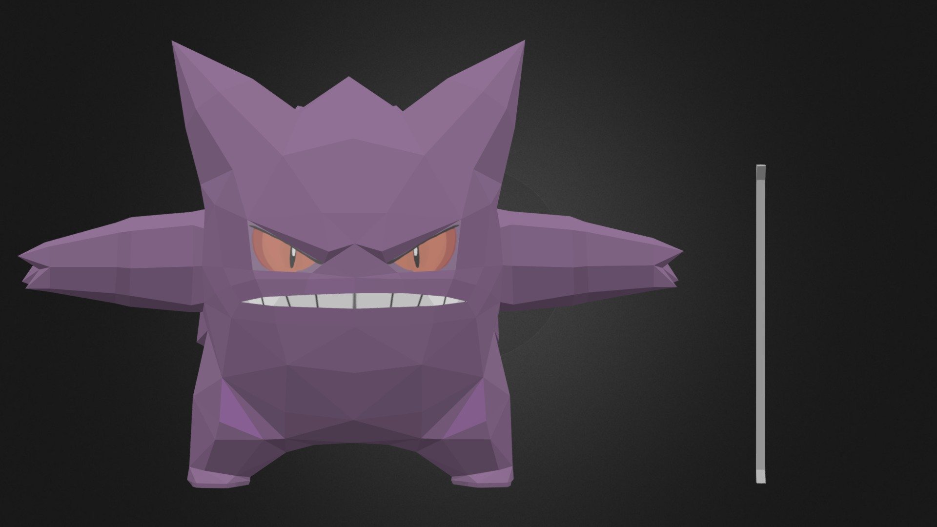Gengar - 3D model by elkdarkshire [a8448ce] - Sketchfab