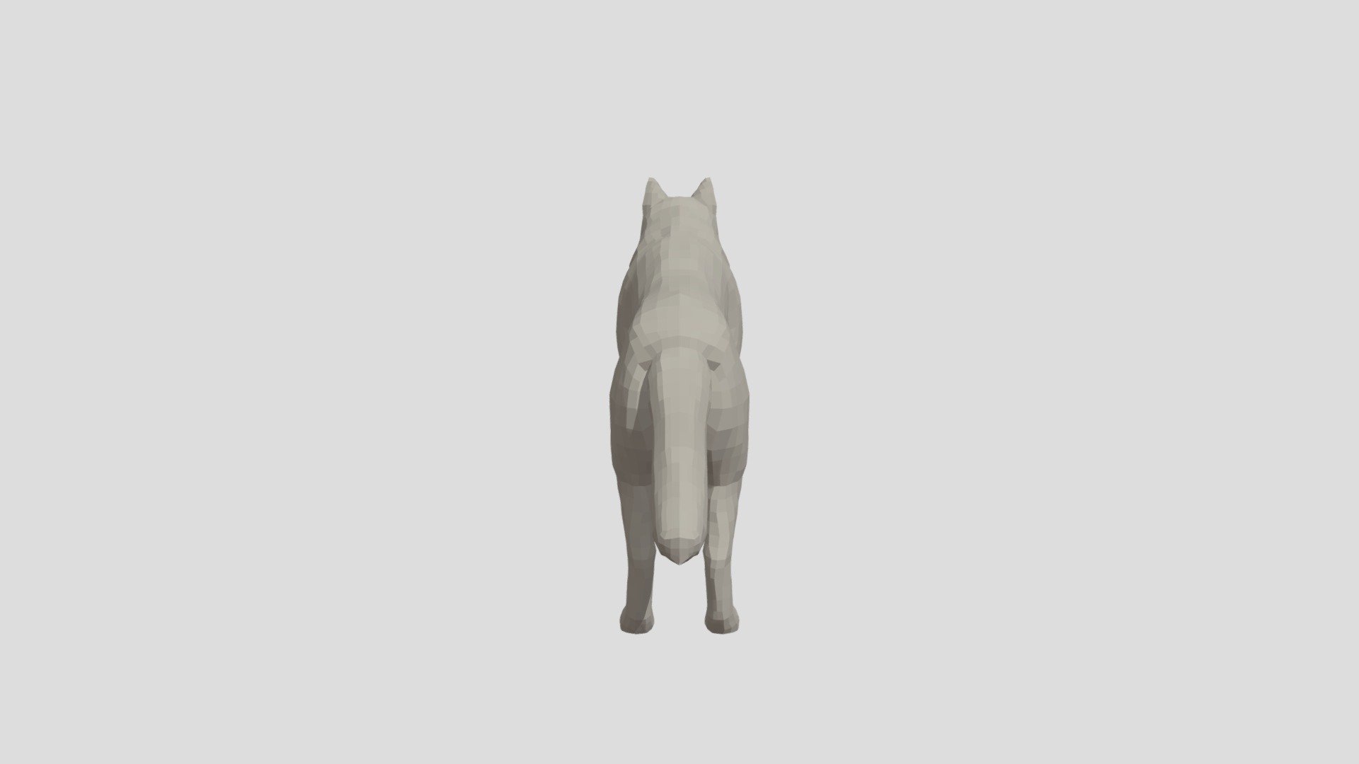 Low Poly Wolf - 3D model by Nepps [a844bd5] - Sketchfab