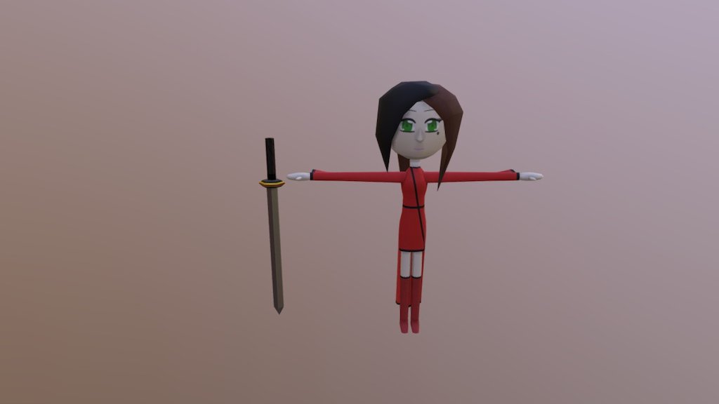 Chibi Model And Sword - 3D model by AmandaJovel [a844bf7] - Sketchfab