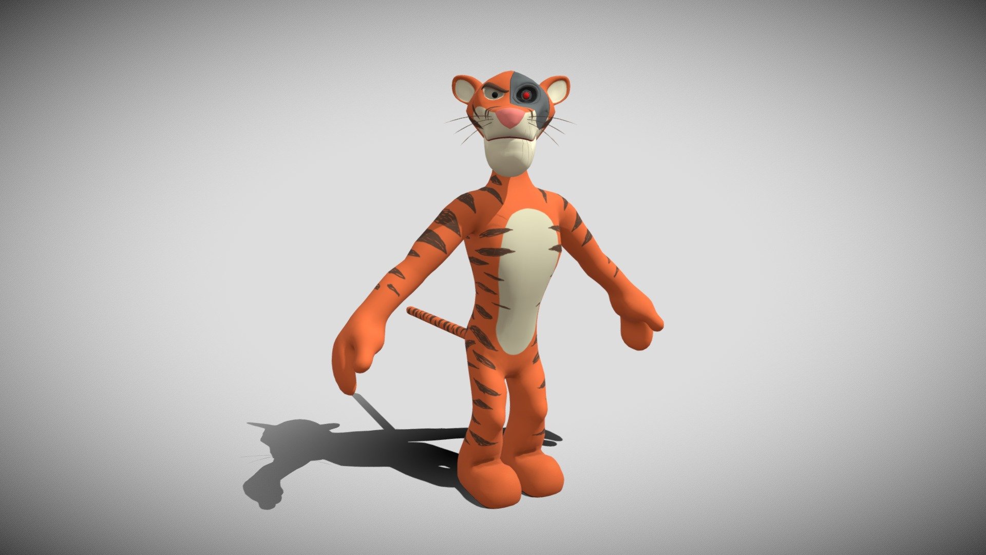 Tigger The Terminator - Winnie the Pooh - Buy Royalty Free 3D model by ...