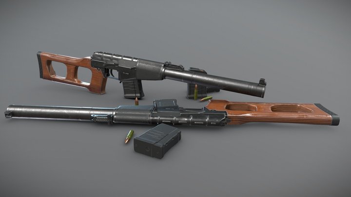 Vss_sniper_rifle 3D models - Sketchfab