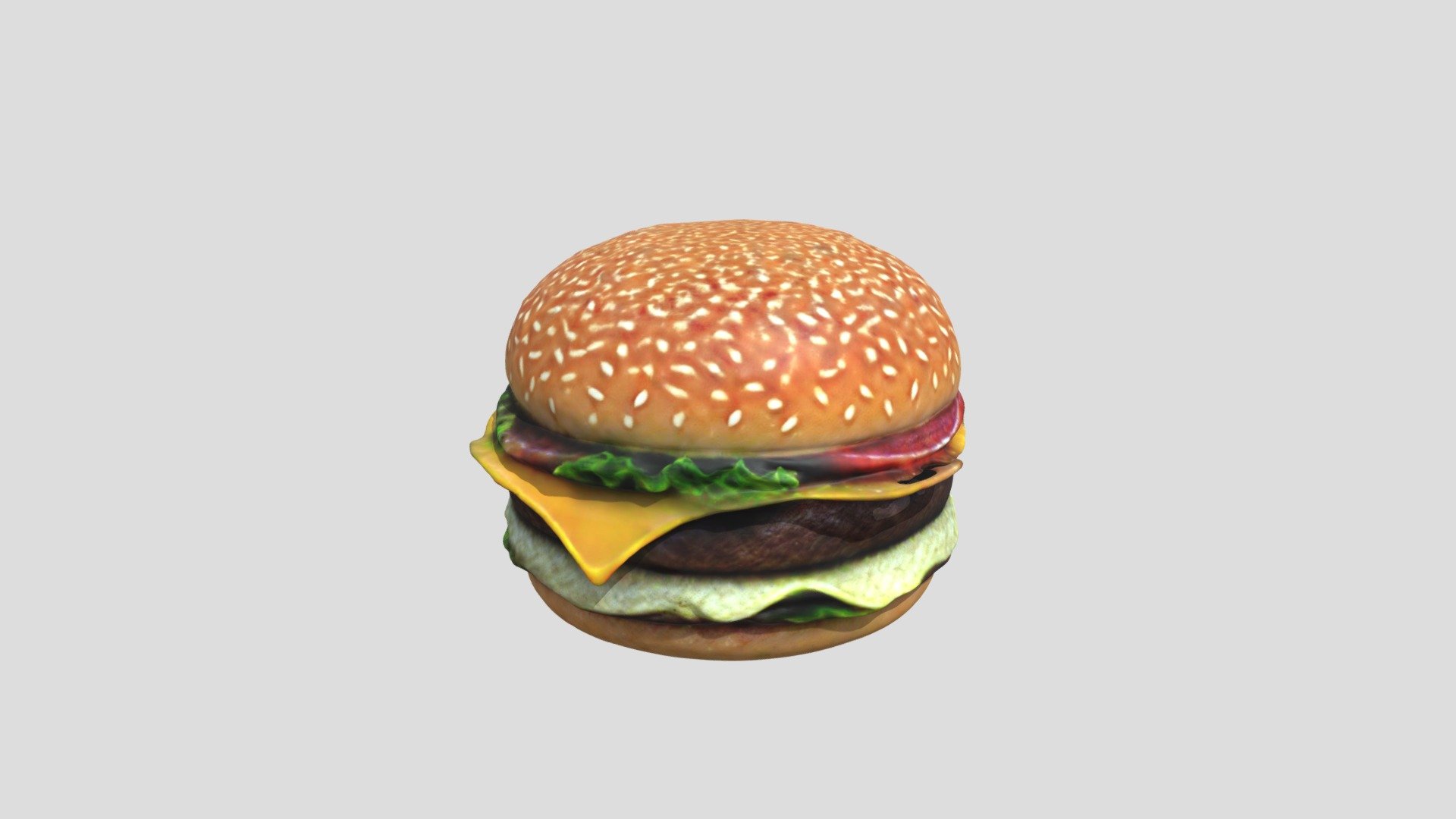 hamburger 3D model - Download Free 3D model by multispets [a8462a2 ...