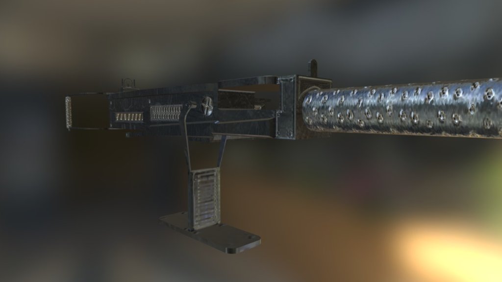 World War 2 - Machine Gun - 3D model by Digital Goblin (@DigitalGoblin ...