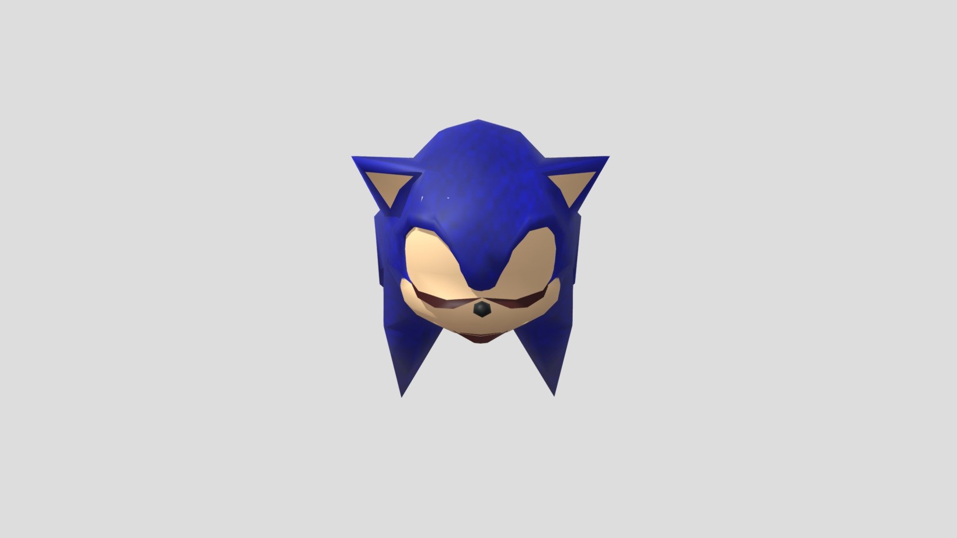 Sonic Adventure Sonic Cutscene Head - Download Free 3D model by ...