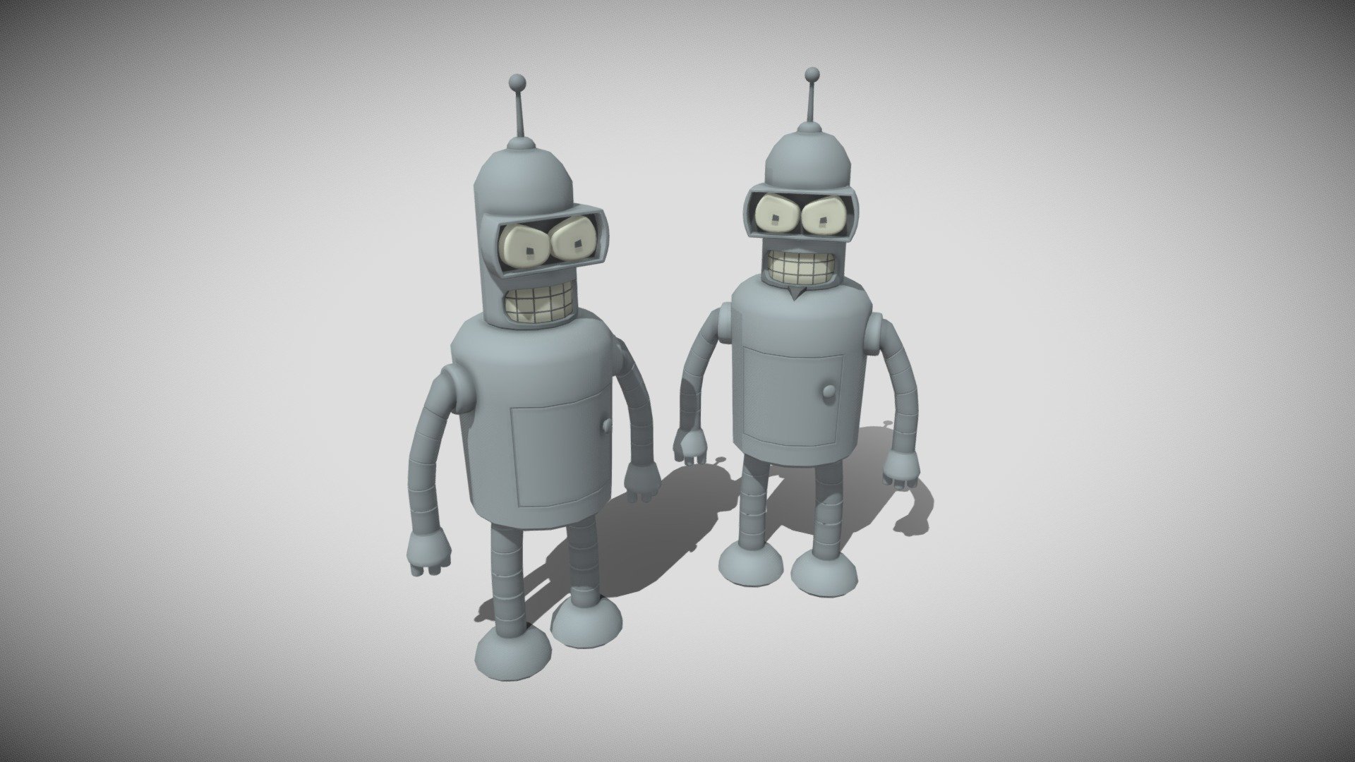 Bender & Flexo - 3D model by scailman [a846ec8] - Sketchfab