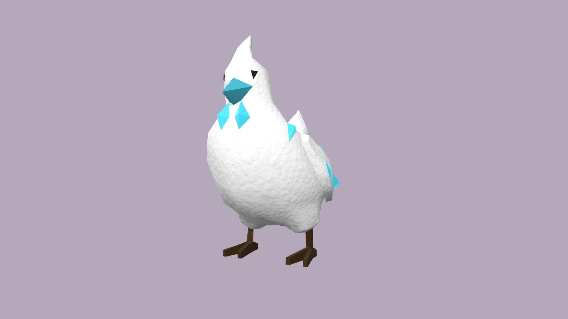 Crystal chicken - 3D model by Milenia [a849cd2] - Sketchfab