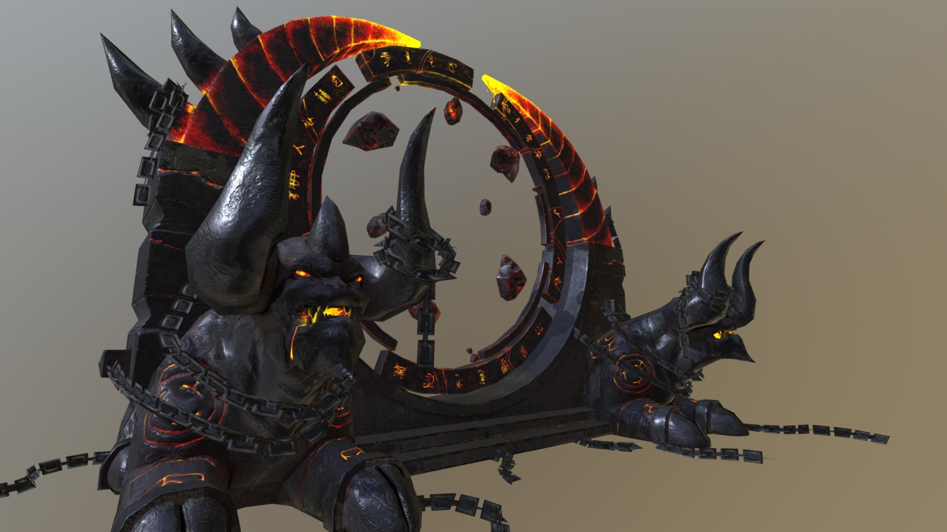 Magic gate - 3D model by axindad [a84ae30] - Sketchfab