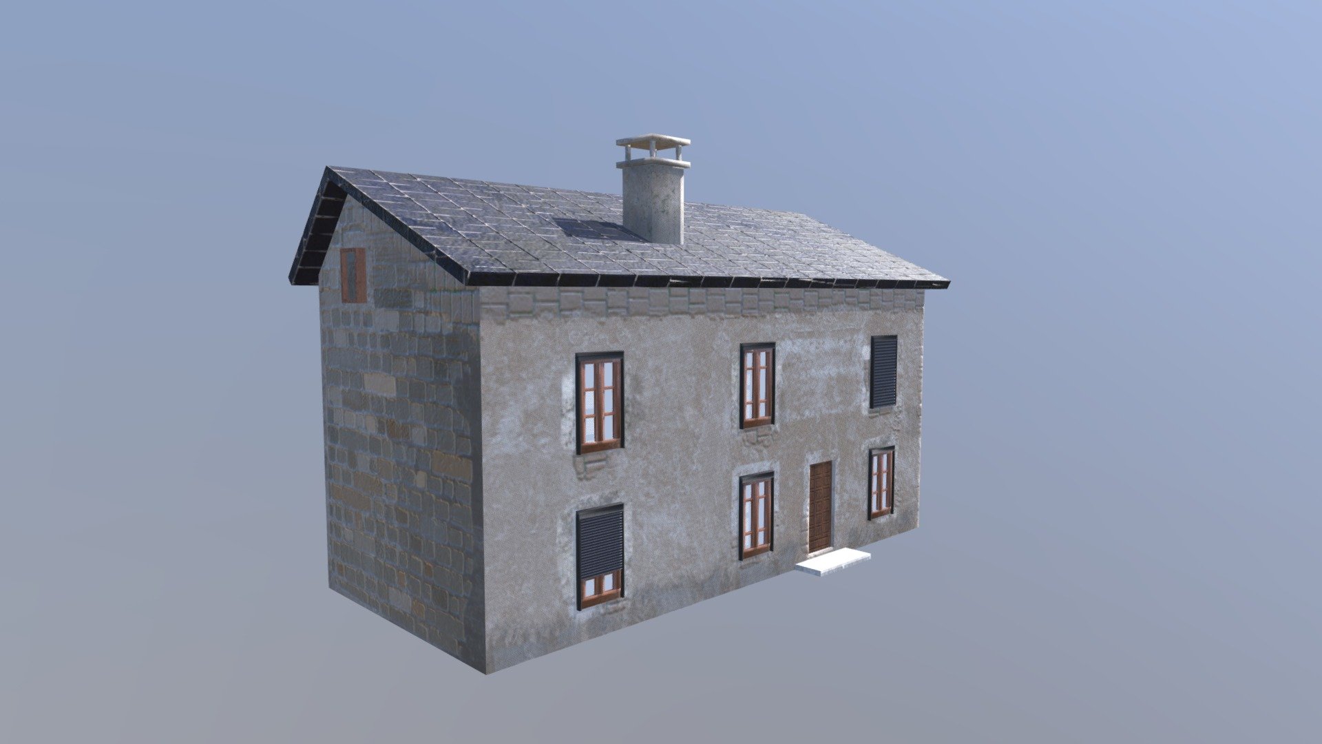 Low-poly old house - 3D model by pointlessimon [a84dedc] - Sketchfab