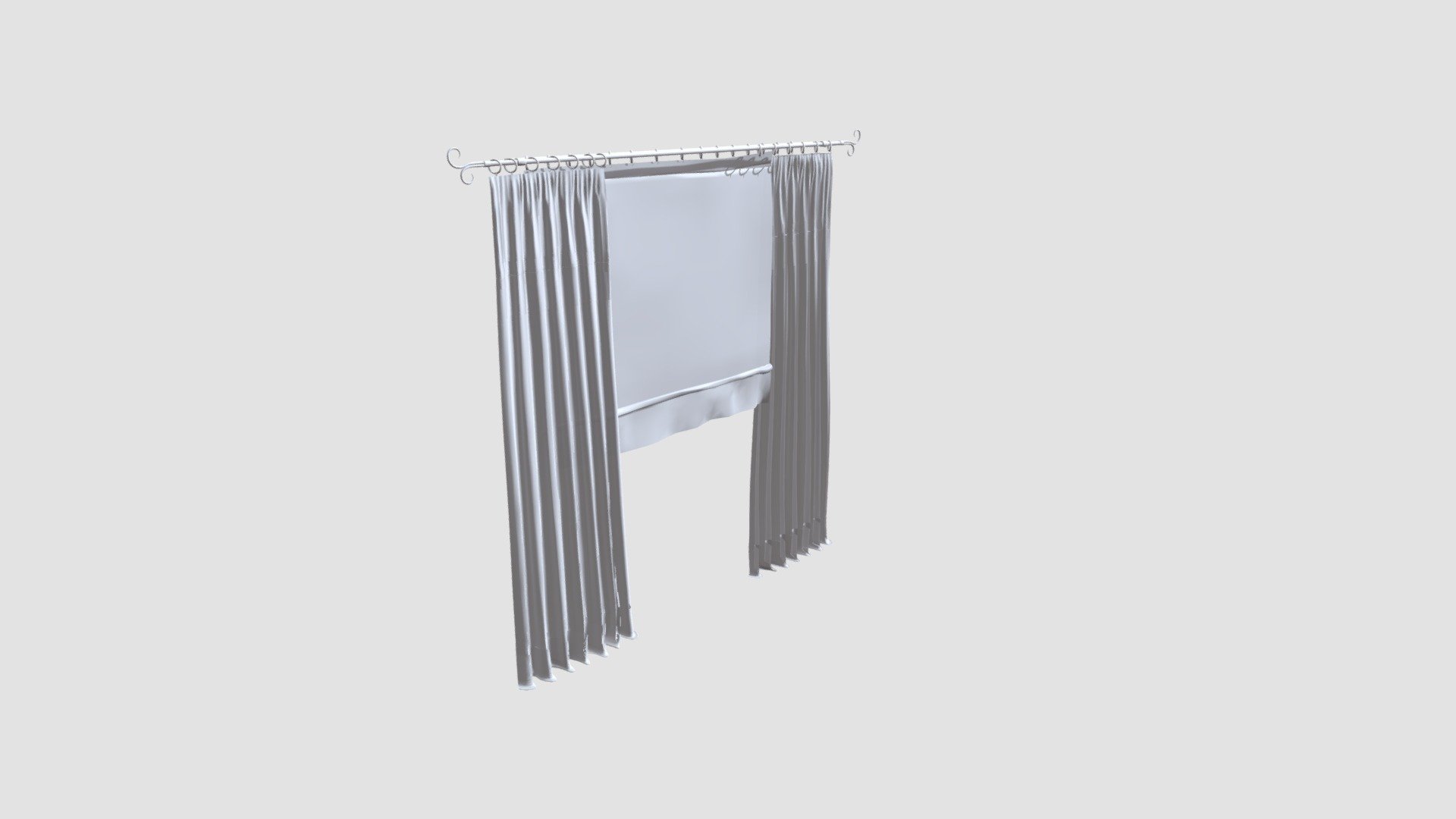 curtain - Buy Royalty Free 3D model by Evermotion [a84e487] - Sketchfab ...