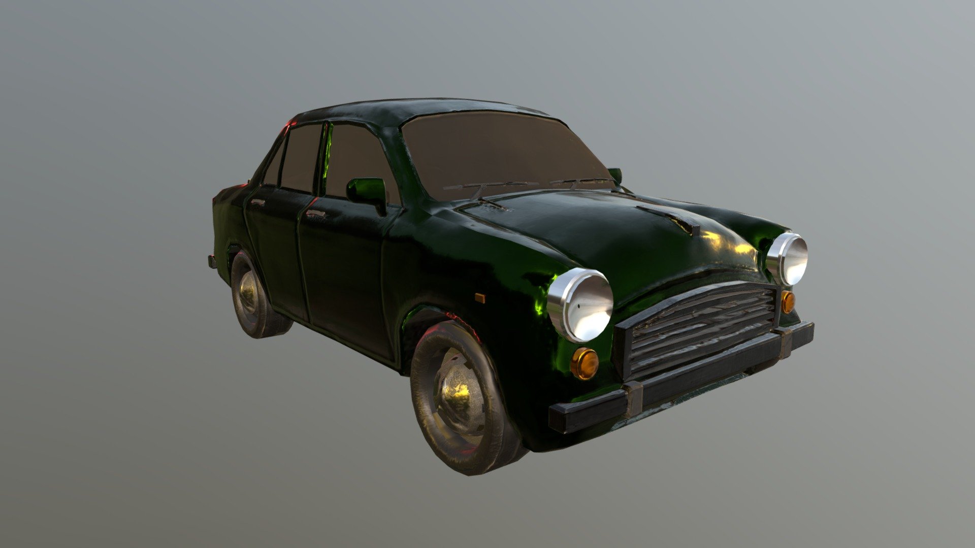 Hindustan Ambassador - Download Free 3D model by rSquare [a84ef71 ...