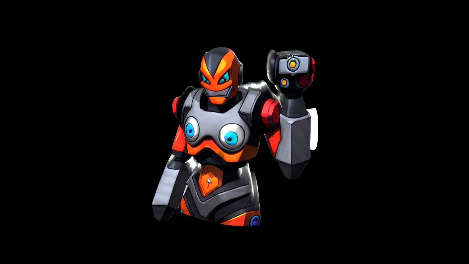 Helmet Mask Robot Cartoon 1910 - Download Free 3D model by klrxyz ...
