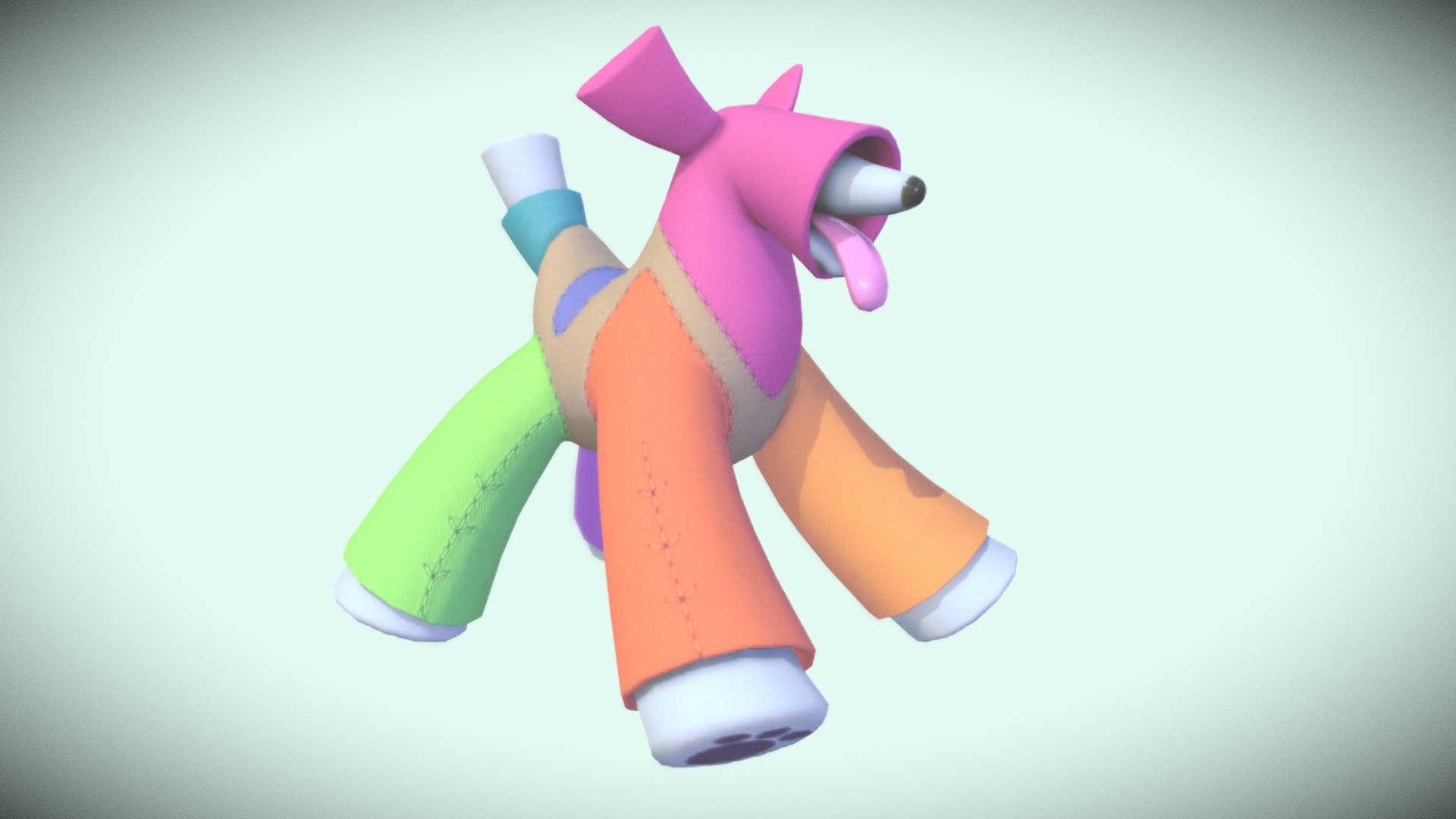 Snow Dog (Game Res) - 3D model by Zach Otto (@zachotto) [a85bdfe ...