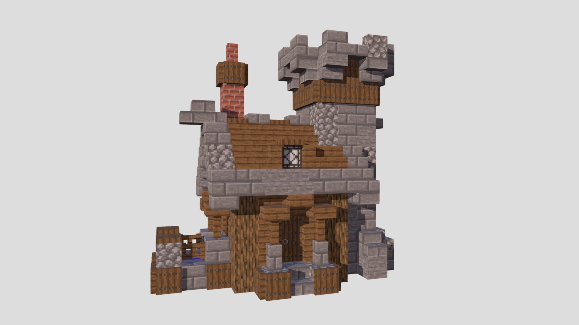 Minecraft midieval house - Download Free 3D model by Dynamike17 ...
