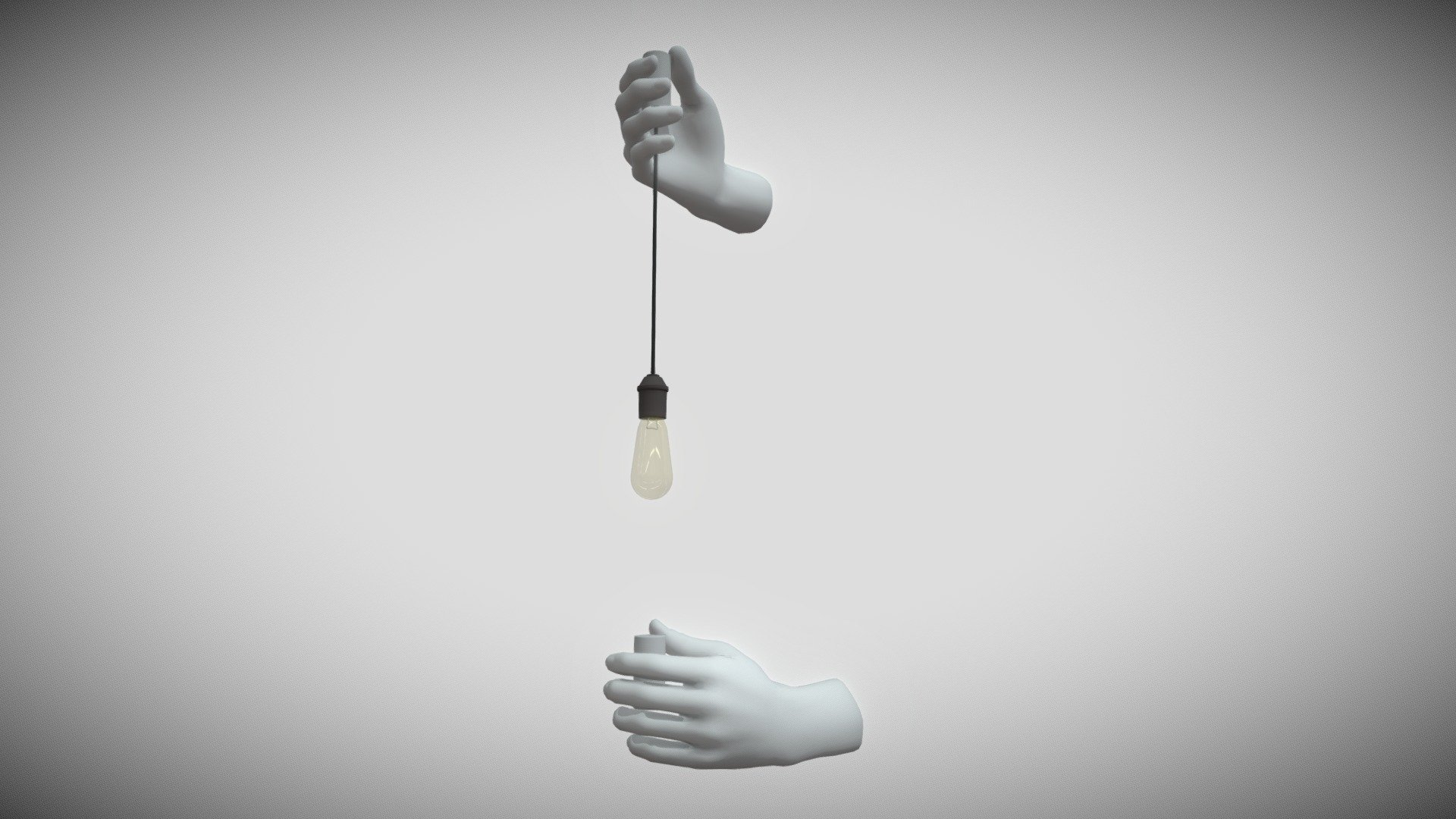 Hand Figure Wall Lighting - Download Free 3D model by karbasian.my ...