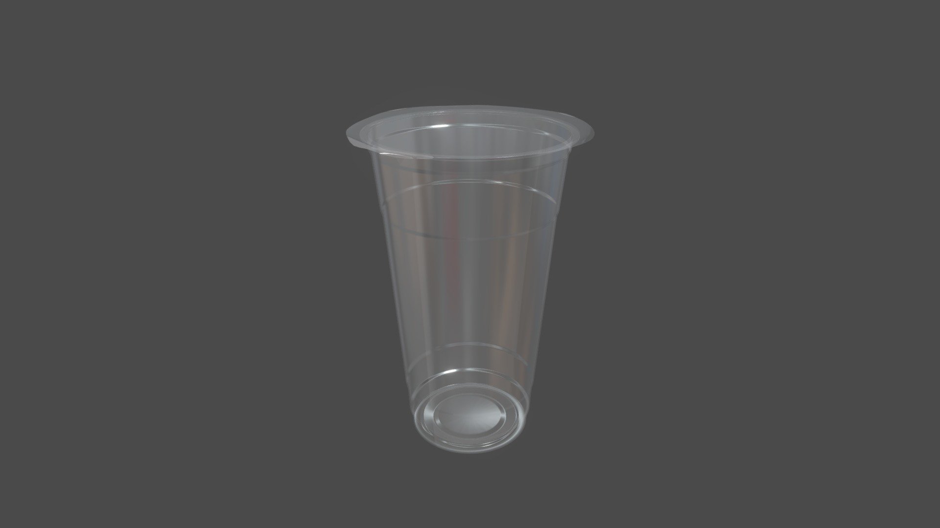 Transparent clear plastic cup 22 oz - Buy Royalty Free 3D model by ...