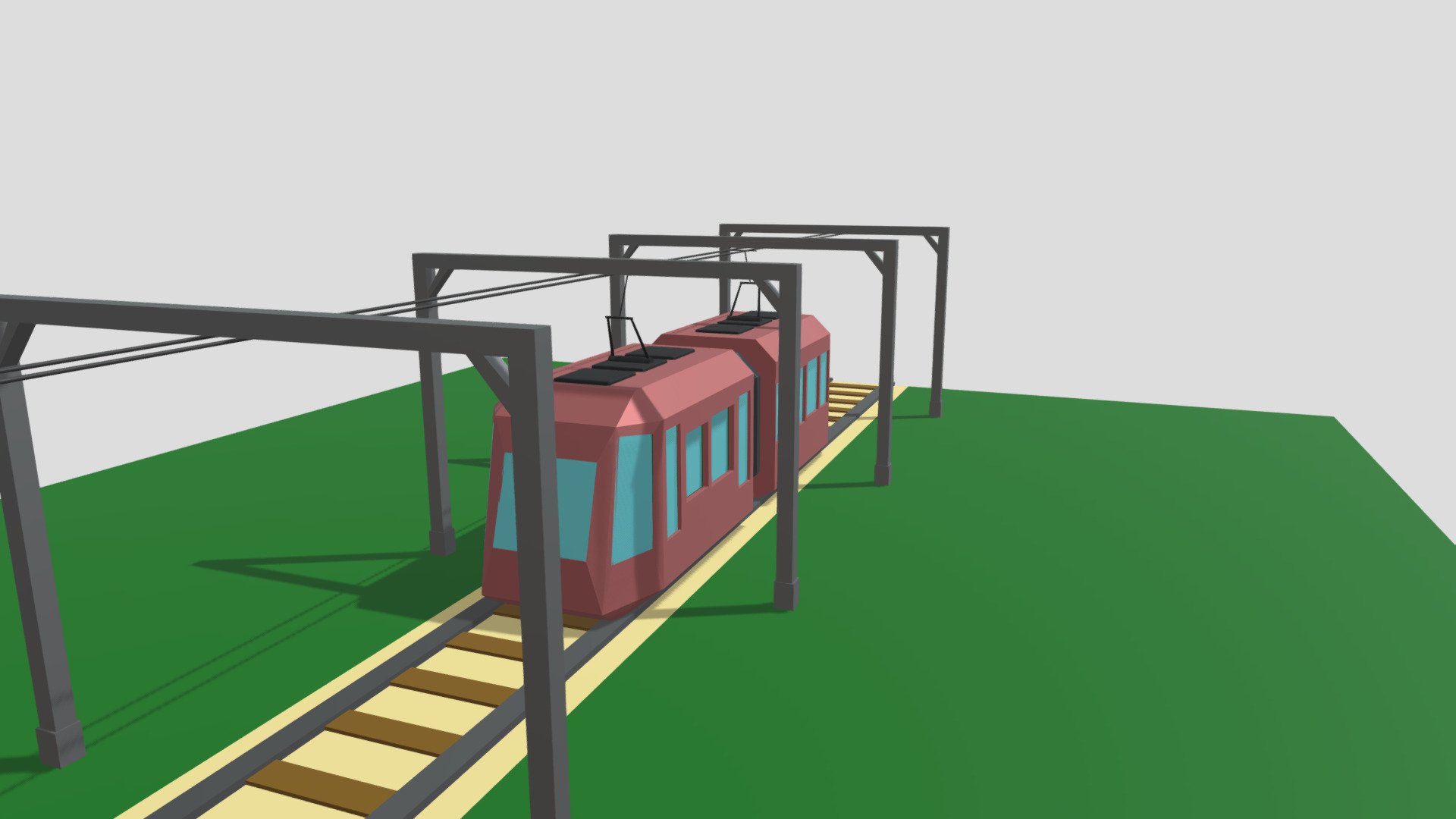 electric train - 3D model by d.tepluhin [a85e9c5] - Sketchfab