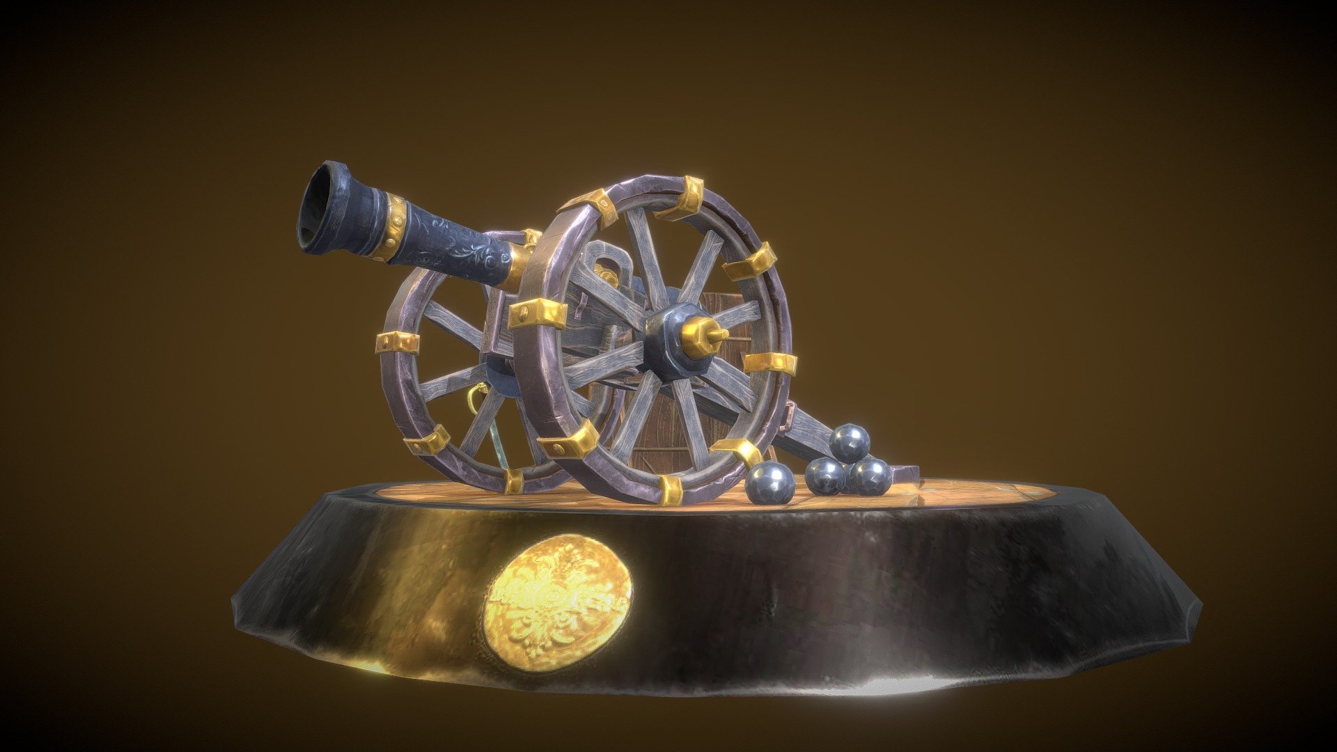 [Student Work] Stylized Legendary cannon - 3D model by Dylan SENEE ...