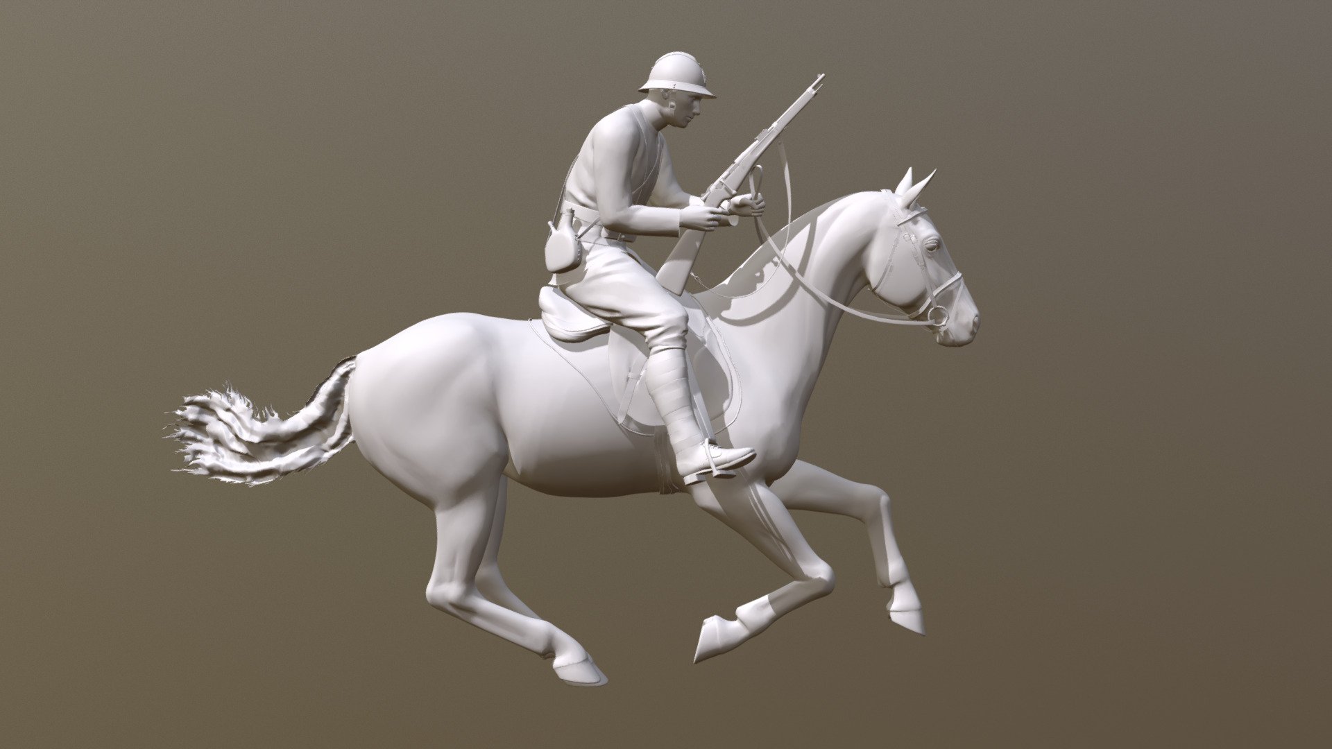 SOLUNSKI FRONT konjanik - 3D model by Goran Radomirovic (@goran ...