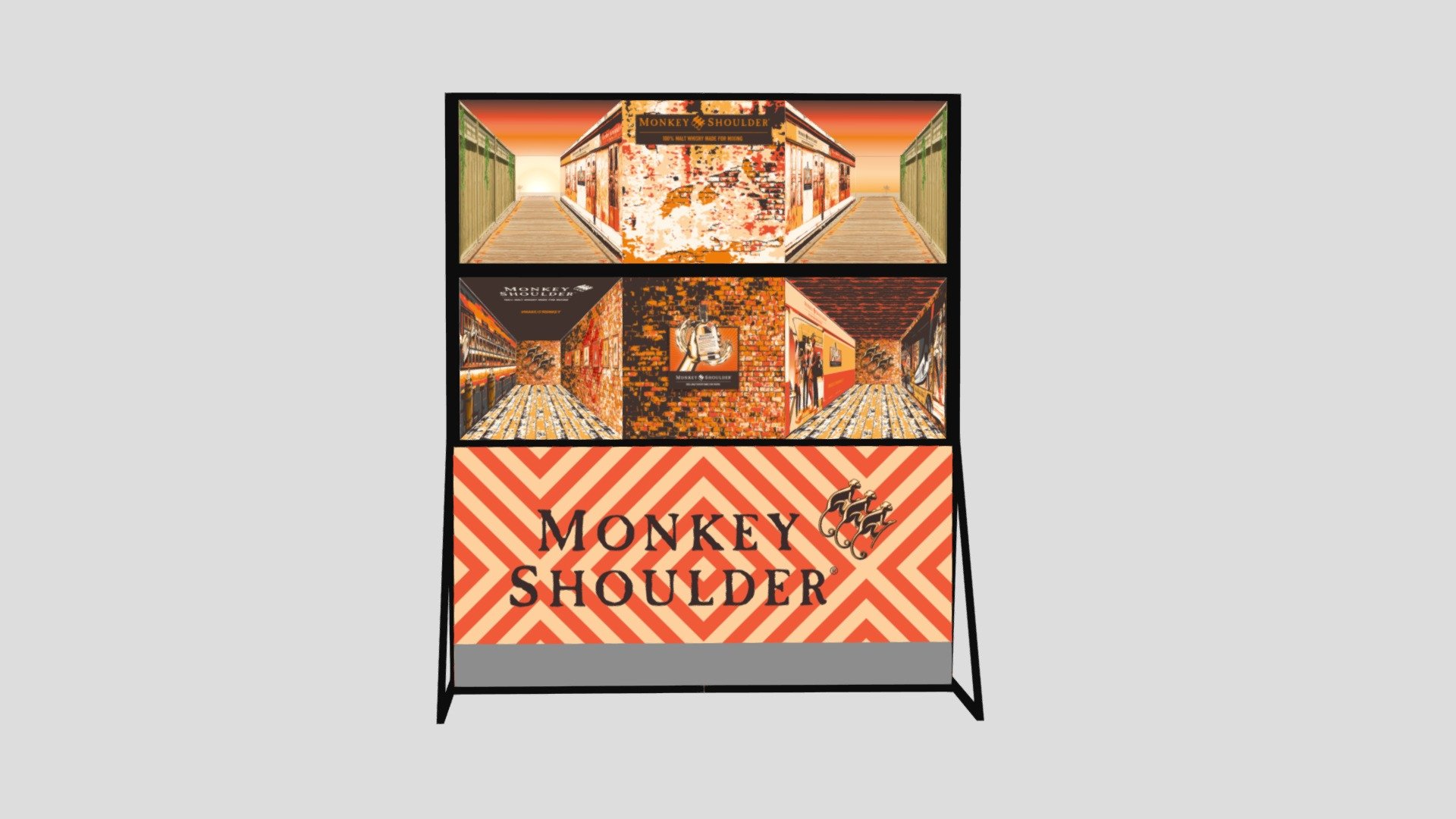 Monkey Shoulder (Reverse Perspective) - 3D model by d1srupt Agency ...