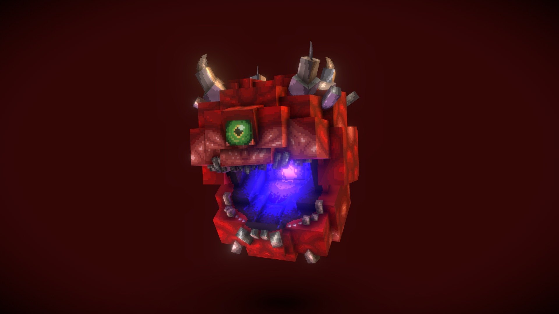 Classic Cacodemon (Doom) - Minecraft Model - 3D model by Tom Favier ...