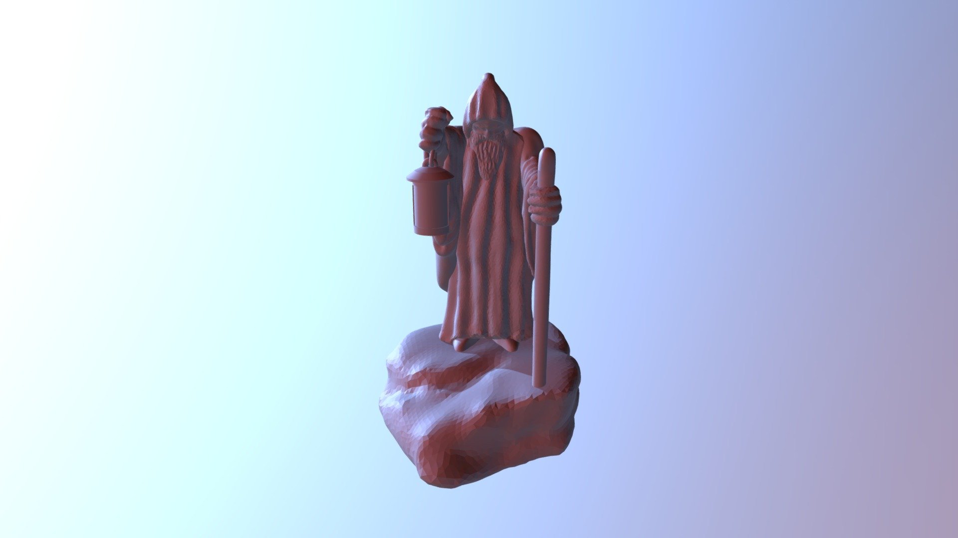 Statue Of The Hermit - 3D model by xcrismonp [a863220] - Sketchfab