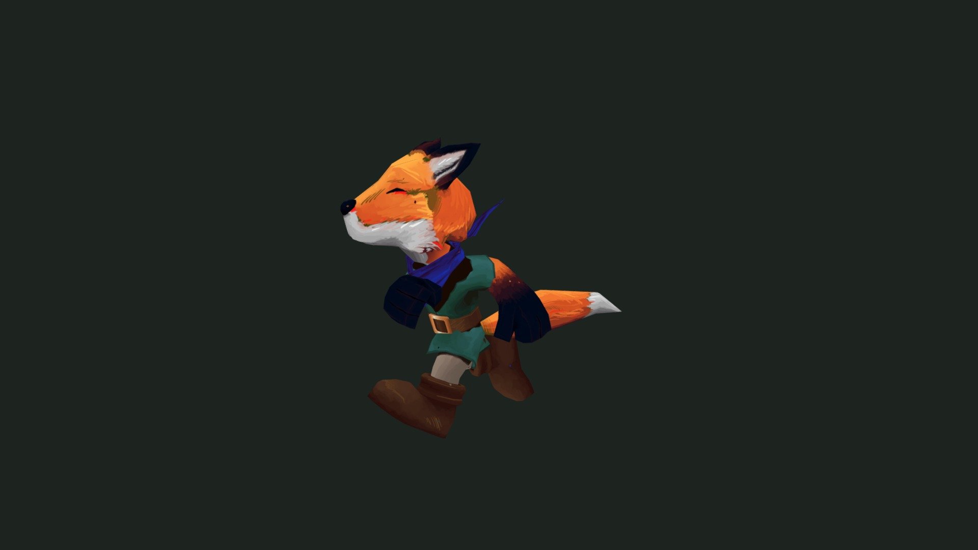 Fox Character Run Cycle - 3D model by NathanMichaelSchultz [a86453b ...