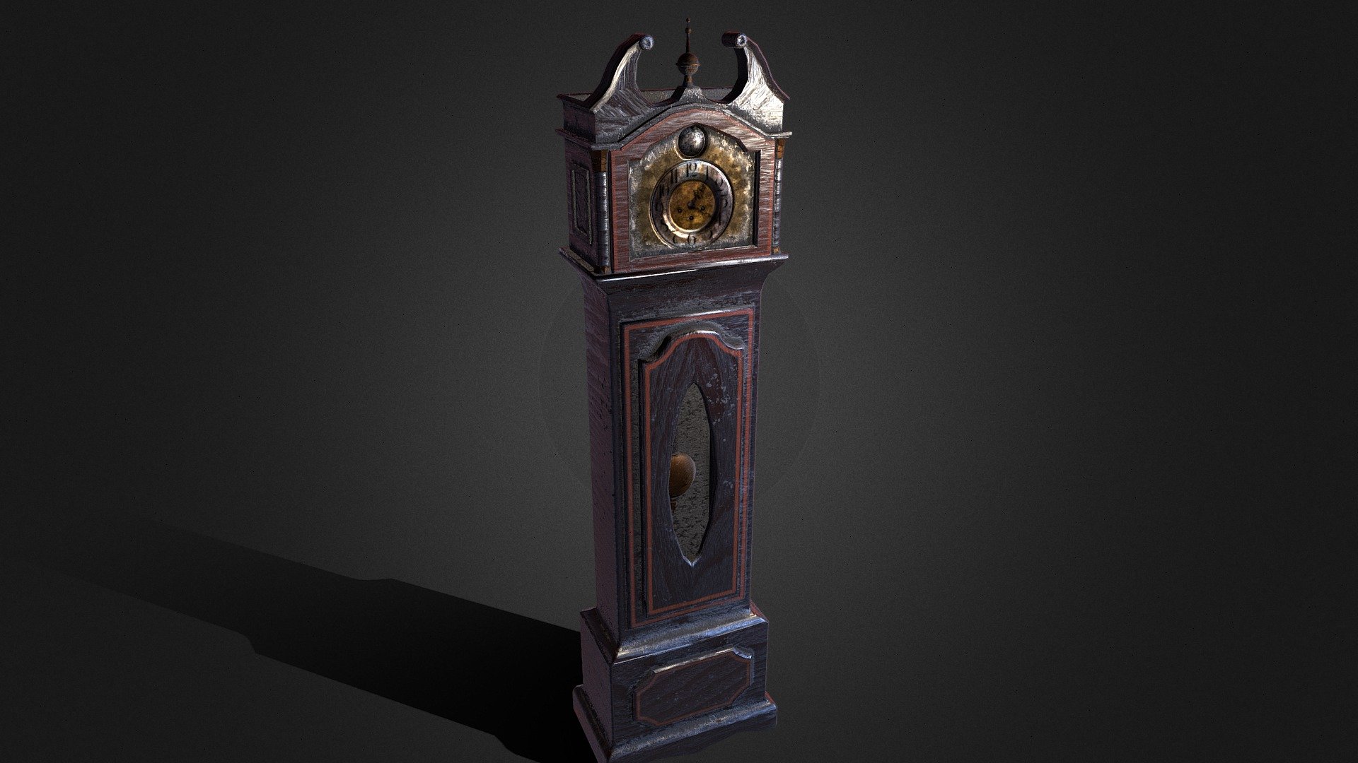 Spooky Grandfather Clock - Download Free 3D model by BenKiplinger ...
