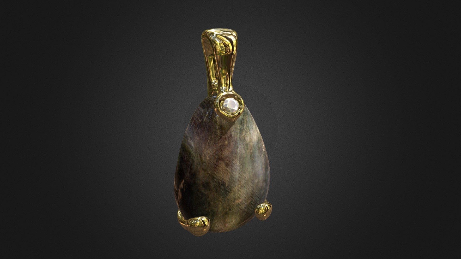 Opal pendant - 3D model by inceptum [a8651e0] - Sketchfab