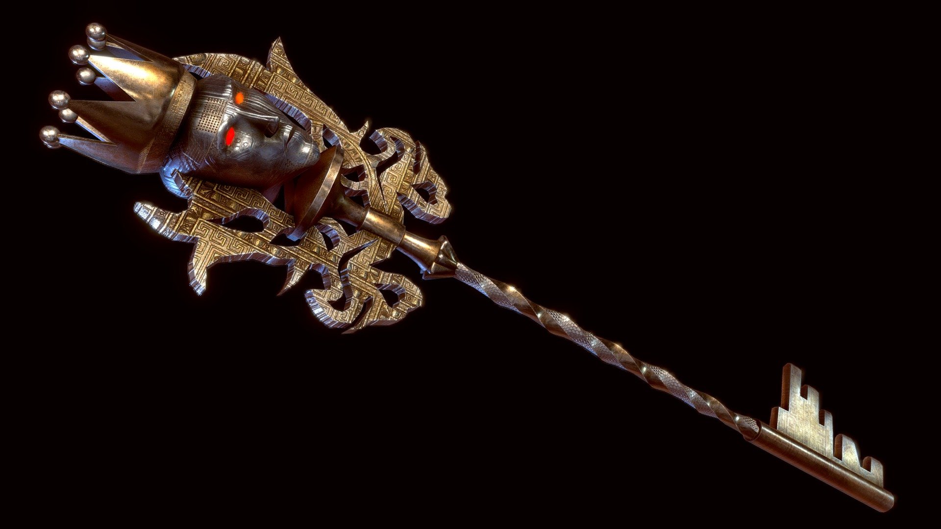 Royal key (1) - Download Free 3D model by Orpind (@leondp) [a865960 ...