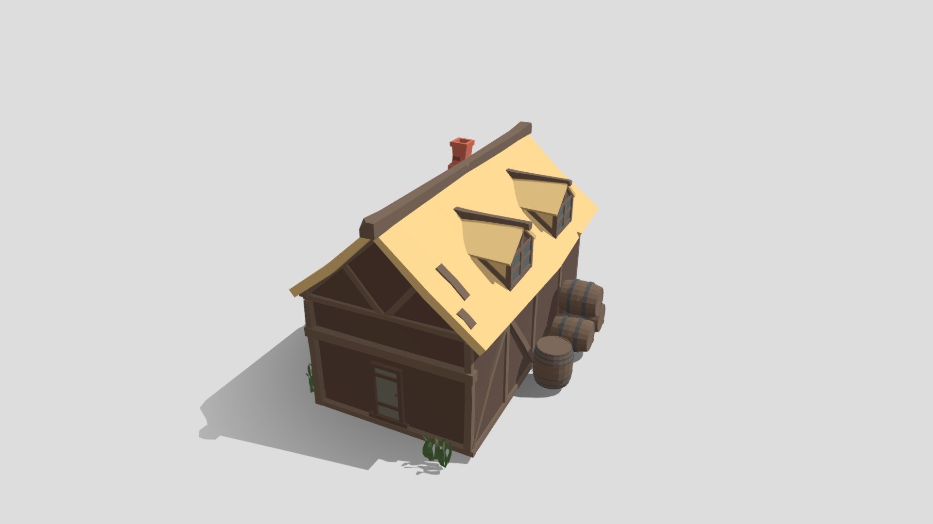 House - Low poly - Download Free 3D model by lucsxf49 [a866d75] - Sketchfab
