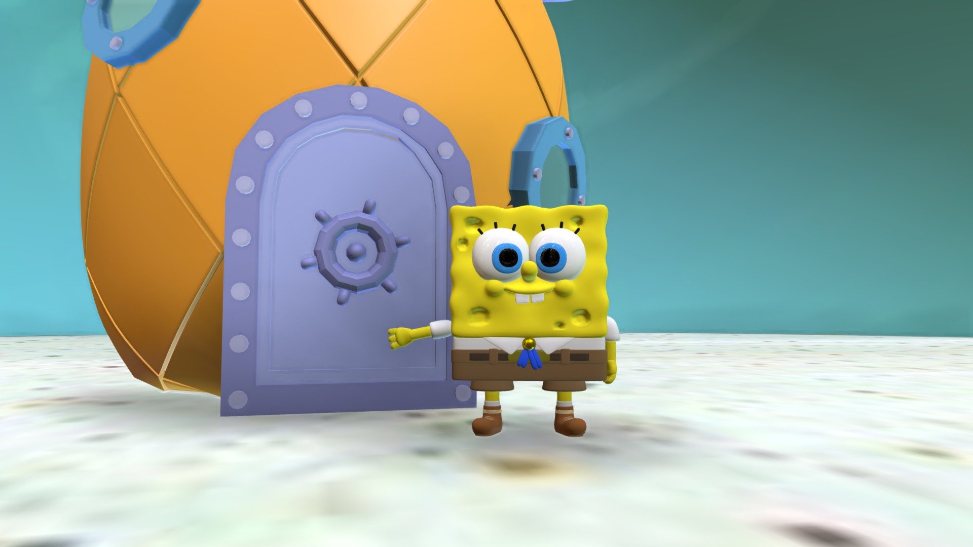 SpongeBob's Pineapple House - 3D model by Yuki.CX330 [a8673ca] - Sketchfab
