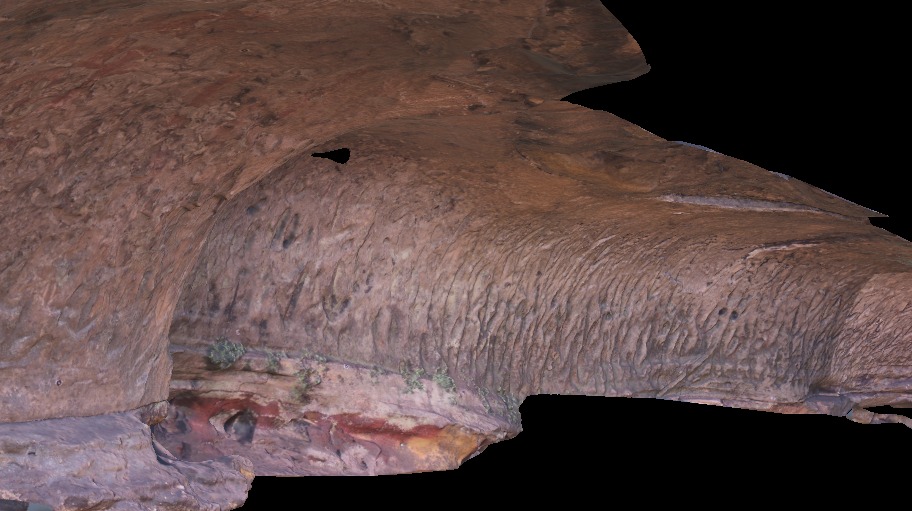 Aboriginal rock-art (Emu cave)- captured, 2005 - 3D model by Jim ...
