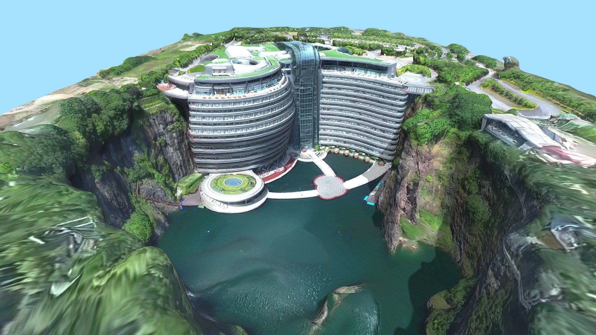 InterContinental Shanghai Sheshan Shimao, China - 3D model by LibanCiel ...