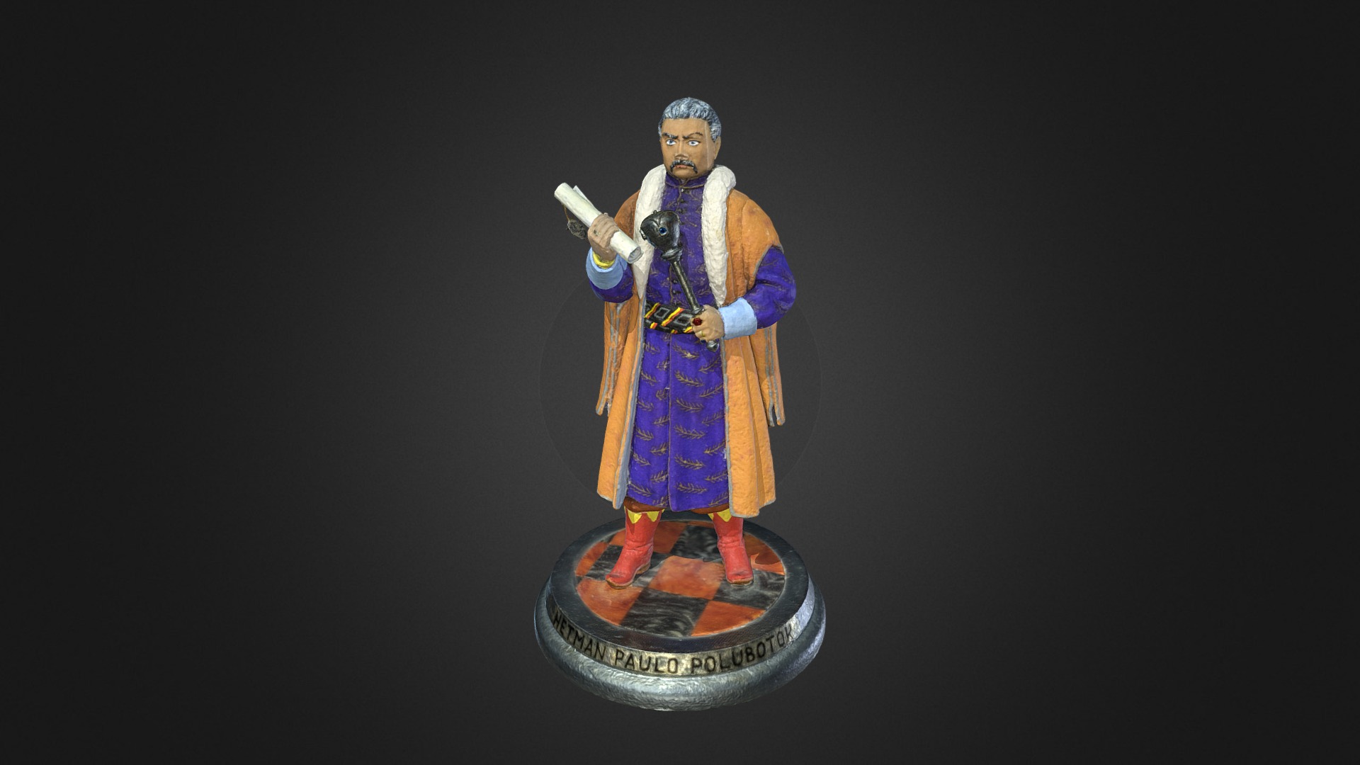 Pavlo Polubotok / Hetman miniature - 3D model by pixelatedrealities ...