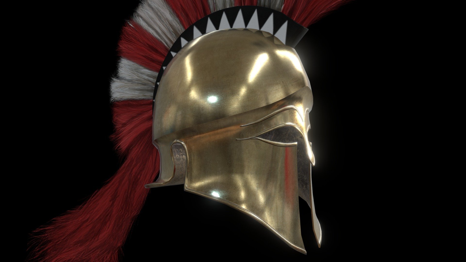 Corinthian Helmet - Buy Royalty Free 3D model by The Ancient Forge ...