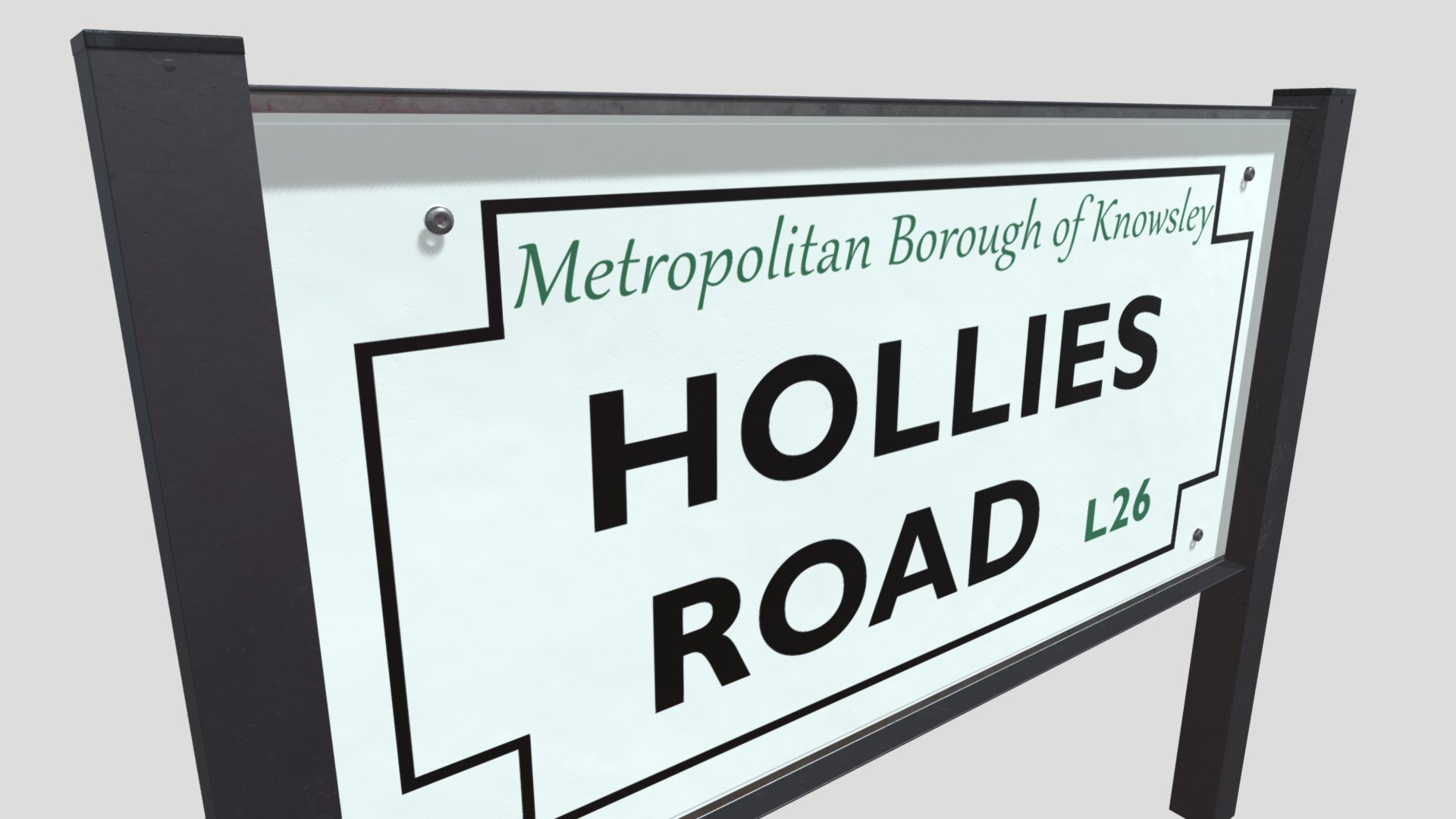 (CONCEPT) Hollies Road sign, Halewood - 3D model by CameronMunro ...